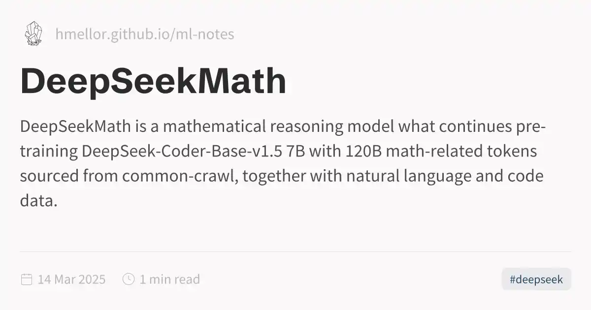 DeepSeekMath
